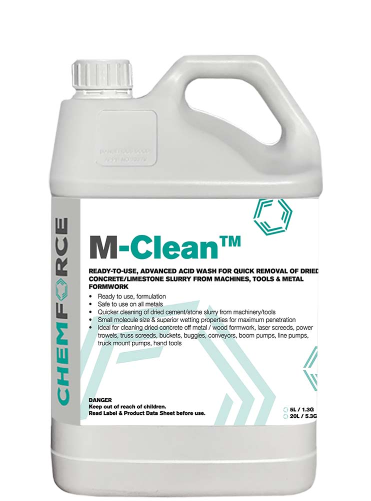 M-Clean™ Cement and Concrete Remover | Work on Tools, Pumps and Mixers ...